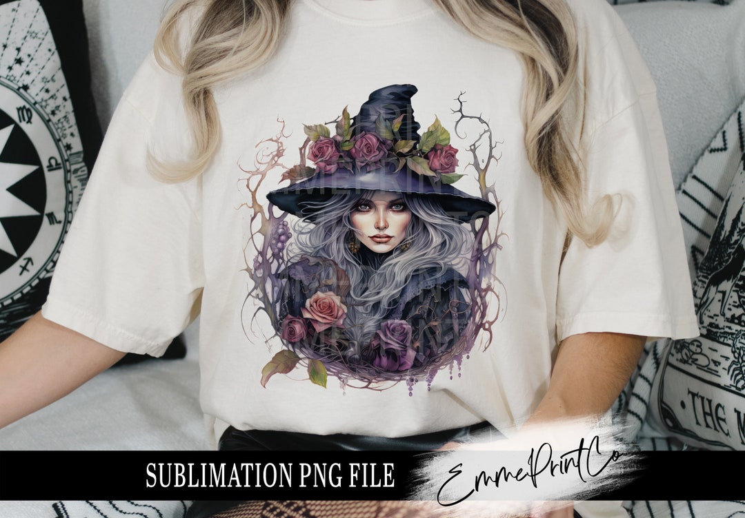 Witch Sublimation Design PNG - Halloween Tshirt Mugs Tumbler ...