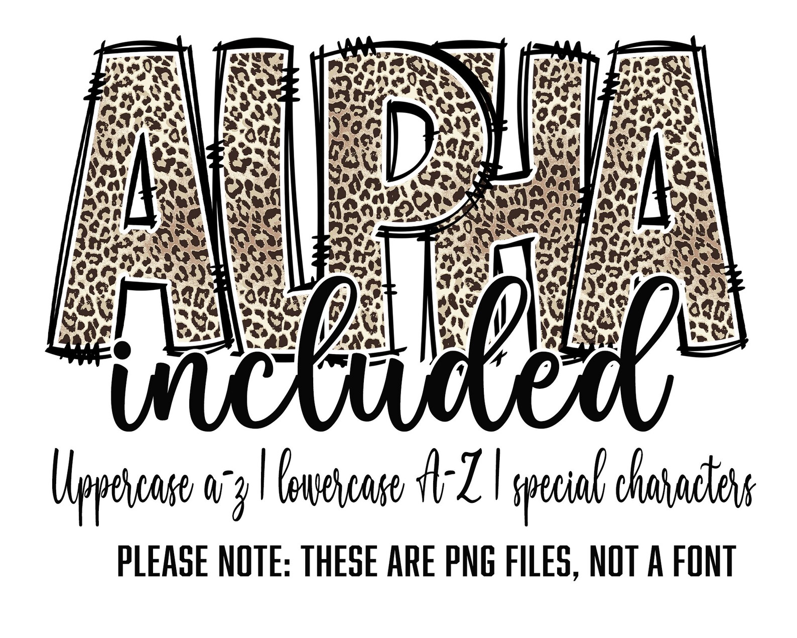 Cheetah Print Tumbler Wrap PNG Name Doodle Alpha Cheetah Print - Etsy