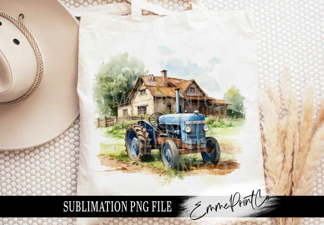 Tractor Farm House Sublimation Design PNG - Farm Tshirt Mugs Tumbler ...
