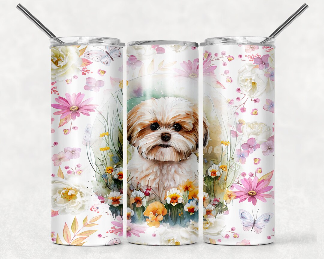 Shorkie Dog Mom Tumbler Wrap PNG Tumbler Design Sublimation Designs ...