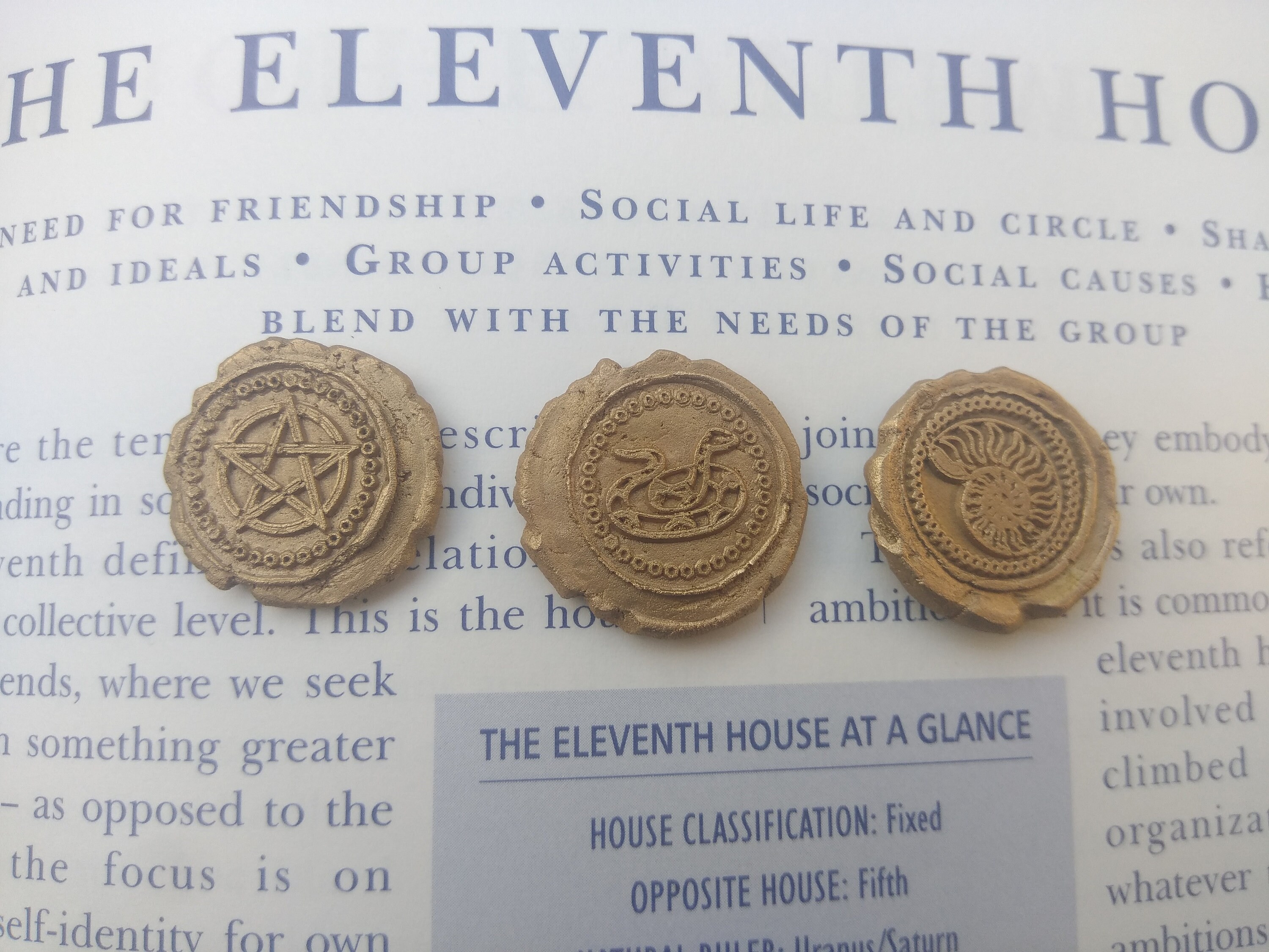 Double sided divination coin one handmade altar token one of | Etsy