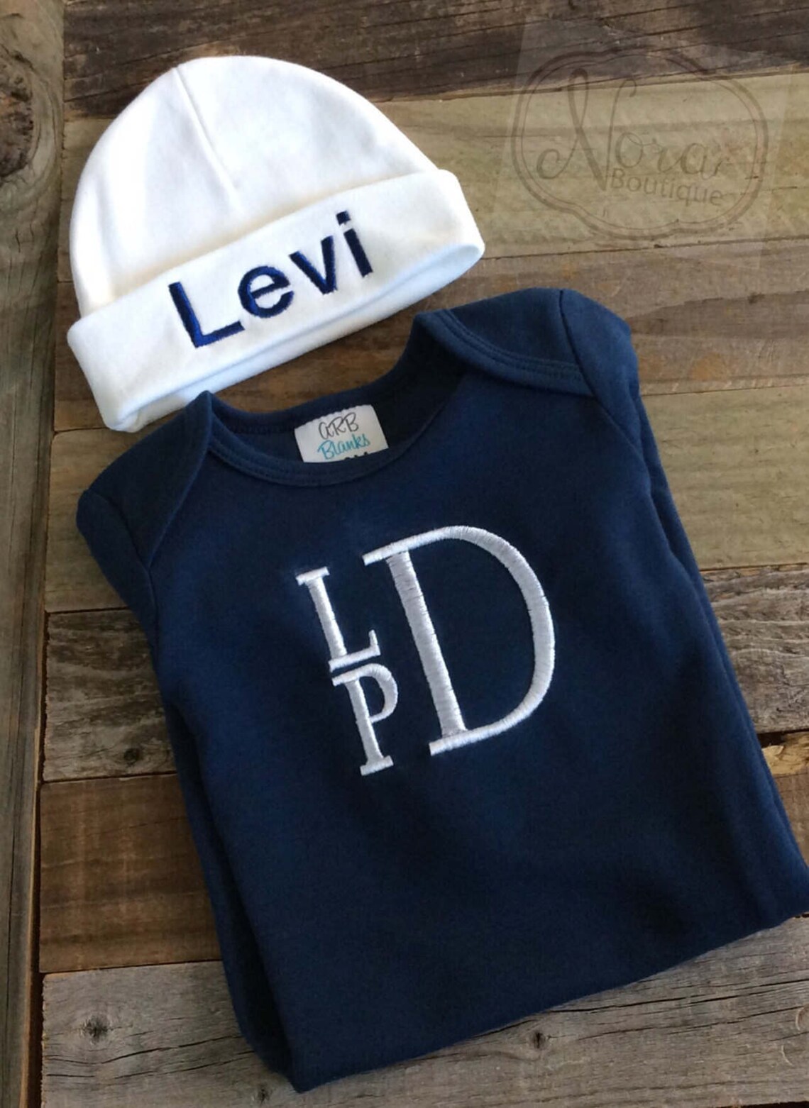 Monogram Baby Boy Gown Navy Baby Gown Baby Boy Take Home | Etsy