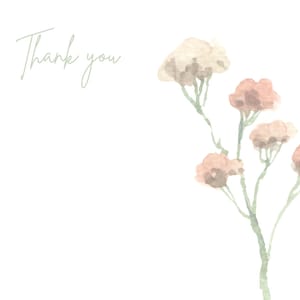Thank You Floral Stationary Canva Template, Note Cards, 10 Designs ...