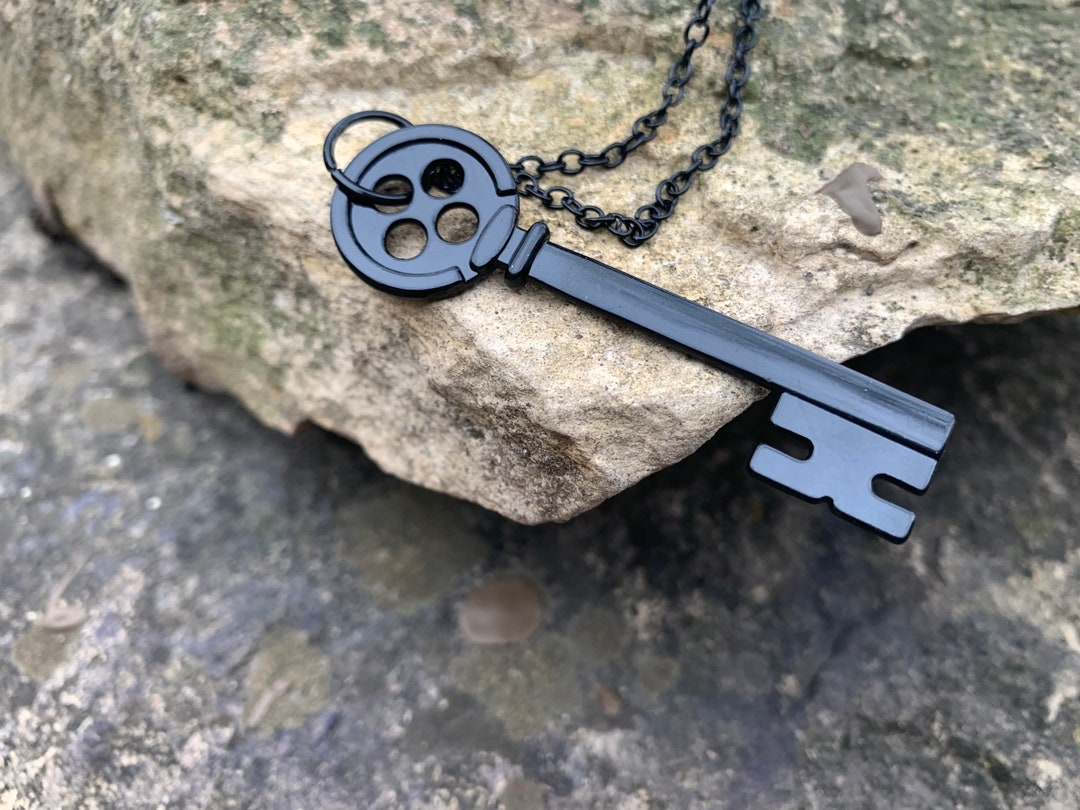 Coraline Button Key Necklace Key Chain Replica Cosplay Prop Present ...
