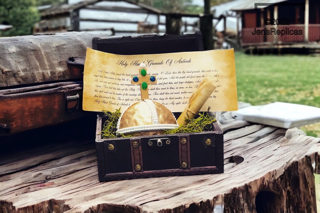Holy Hand Grenade Gift Box With Scroll and Moss, Gift for Son, Gift for ...
