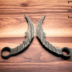 Full Size Maze Blades Demon Knife Karambits Mazikeen, Prop Replica ...