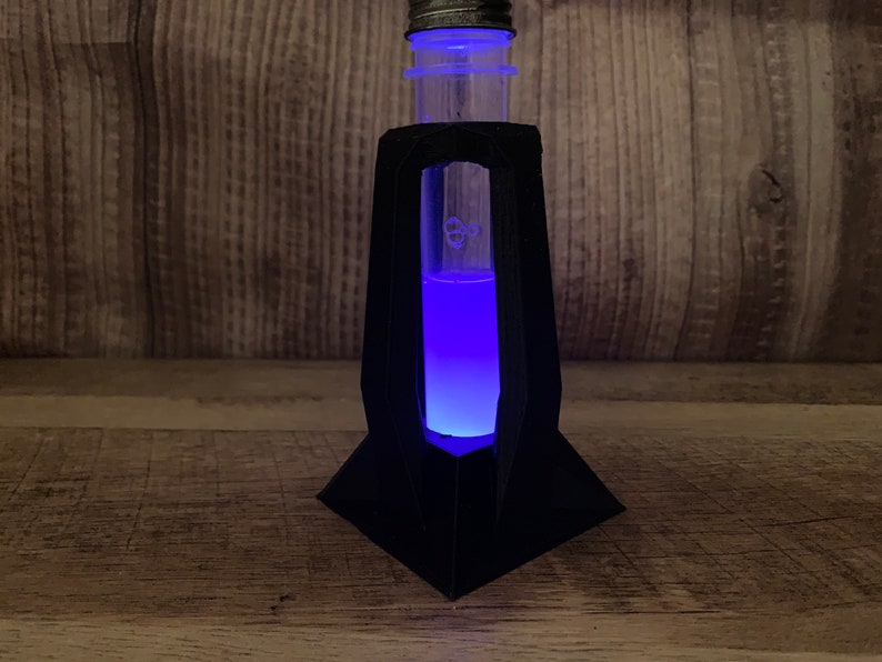 Arcane Shimmer Vial Test Tube Glowing Purple Liquid With Stand - Etsy