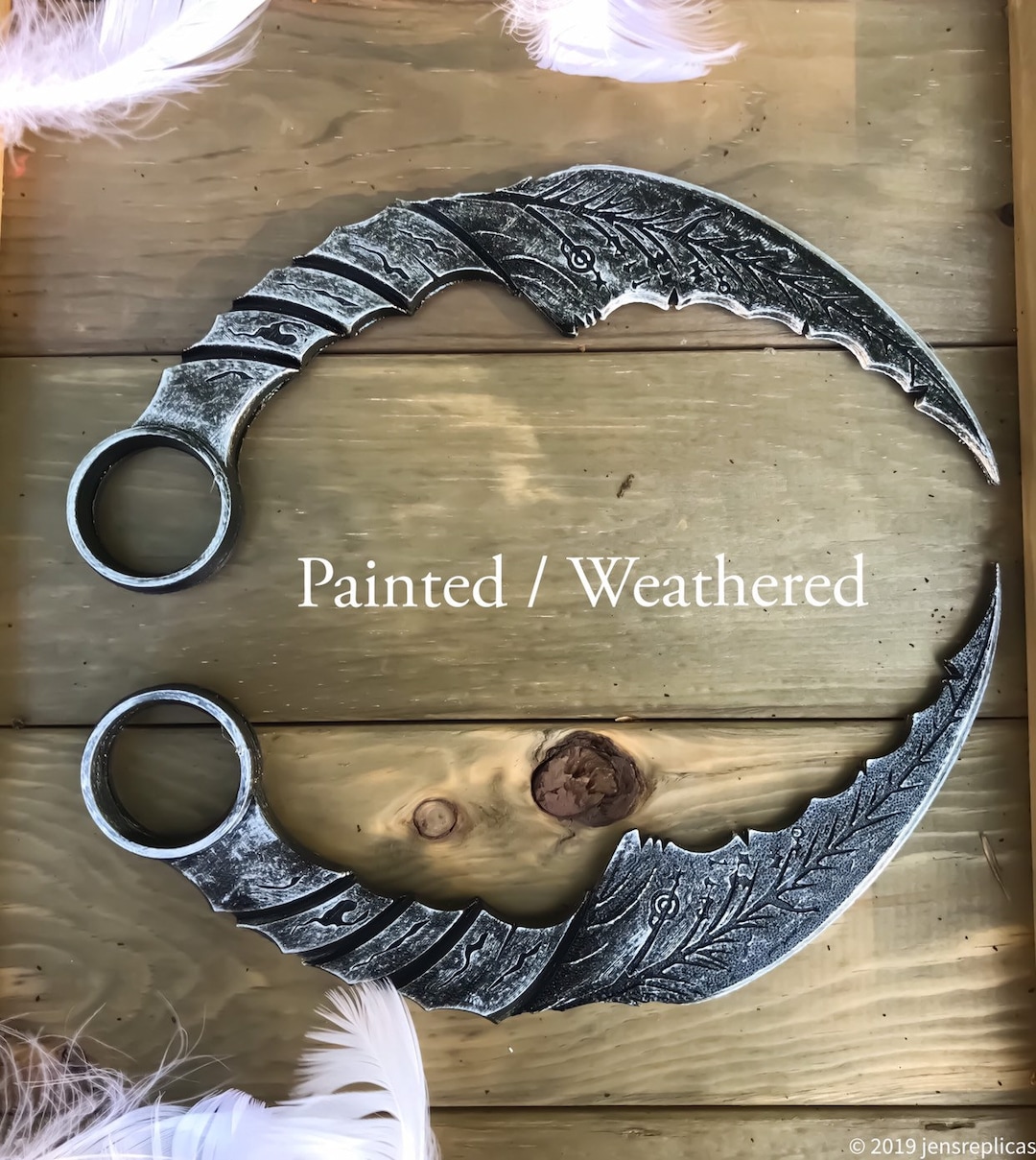 Full Size Maze Blades Demon Knife Karambits Mazikeen, Prop Replica ...