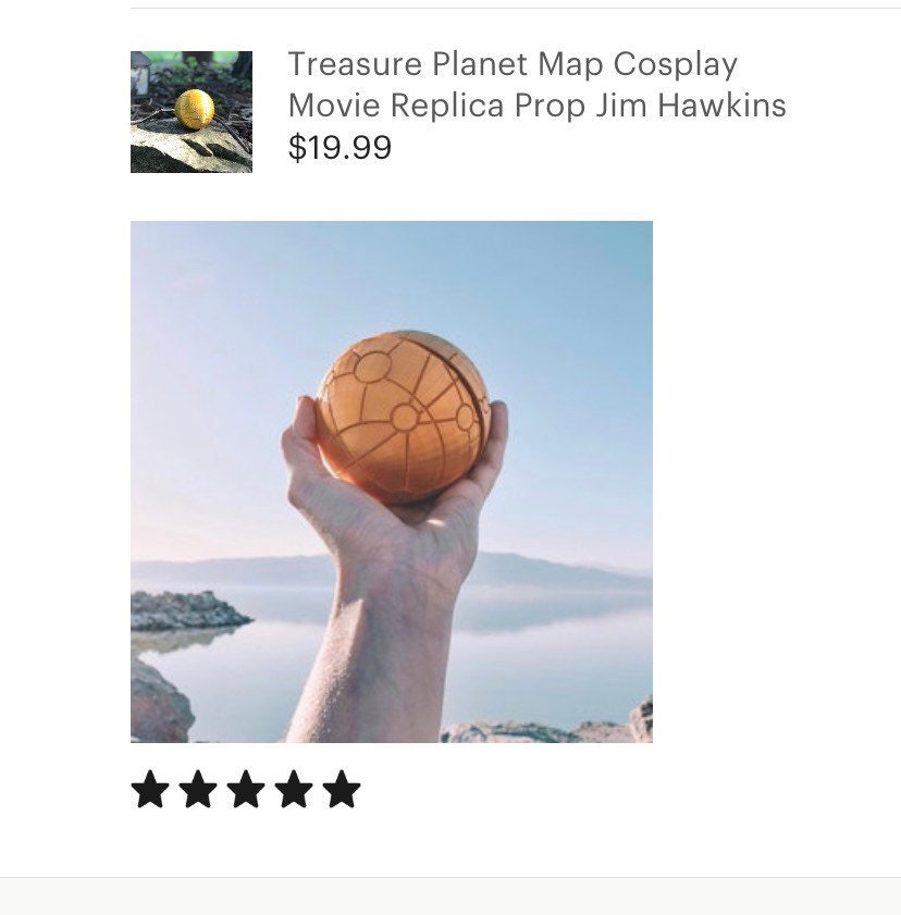 Treasure Planet Map Ball Prop