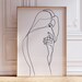 Abstract Woman Body PRINTABLE, Single Line Art, Woman Art, Naked Print ...