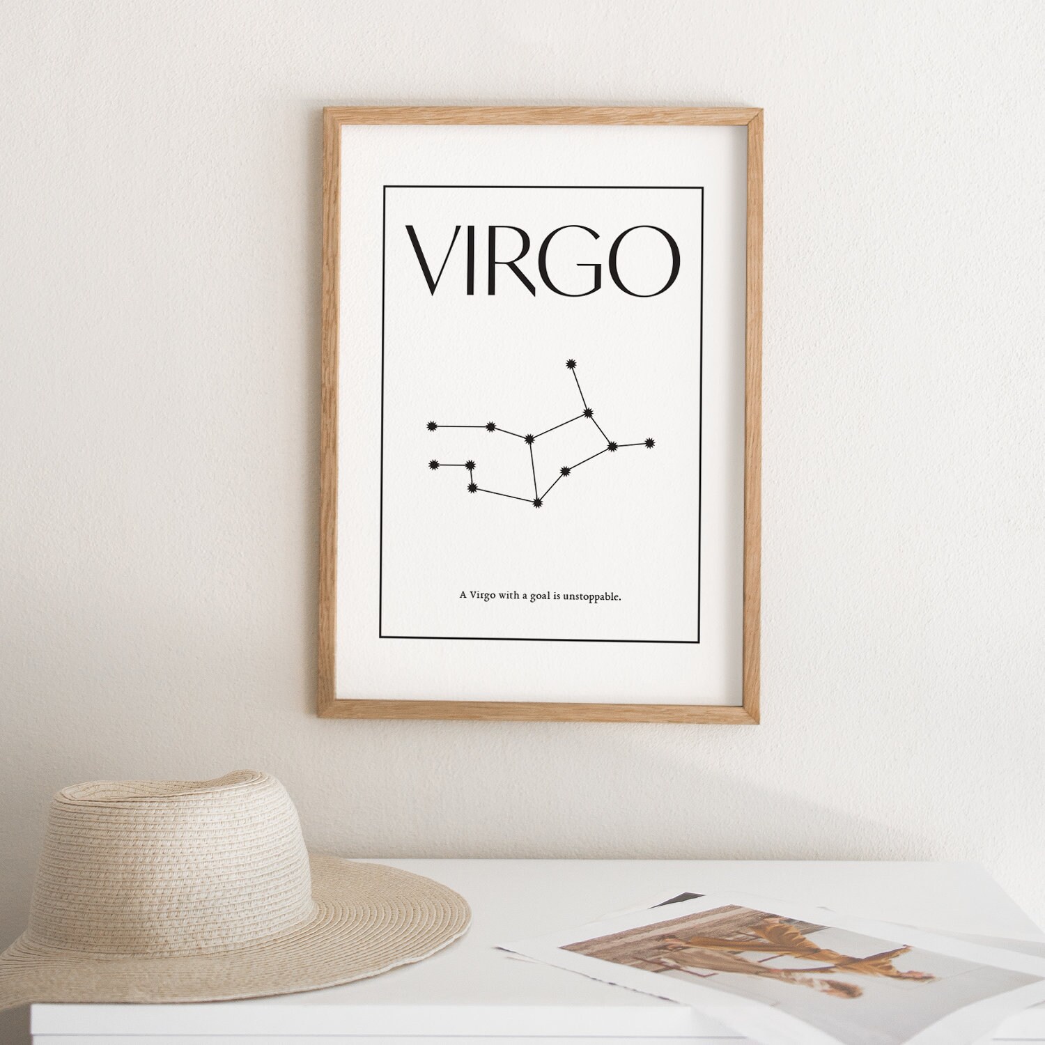 Buy Virgo Zodiac Sign Printable Wall Art Virgo Astrology Poster Online ...