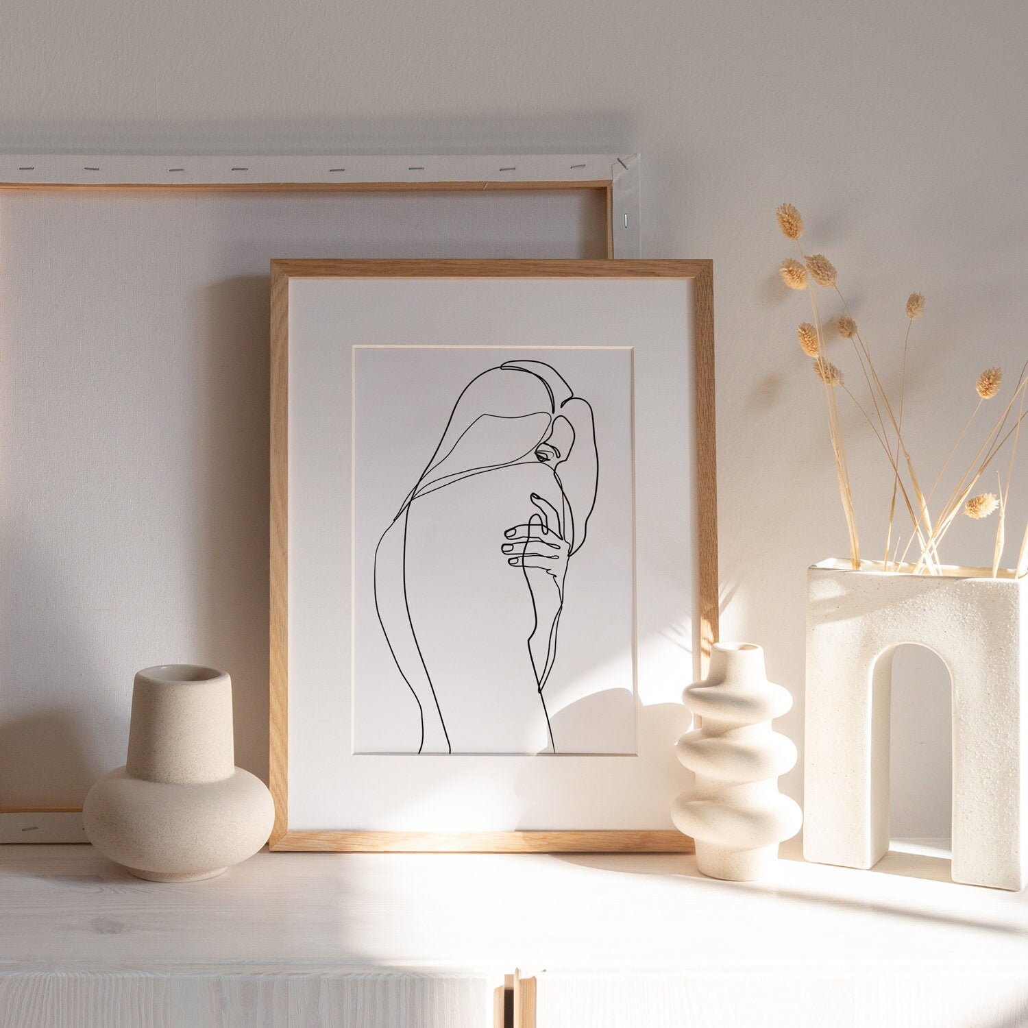 Abstract Woman Body PRINTABLE Single Line Art Woman Art | Etsy