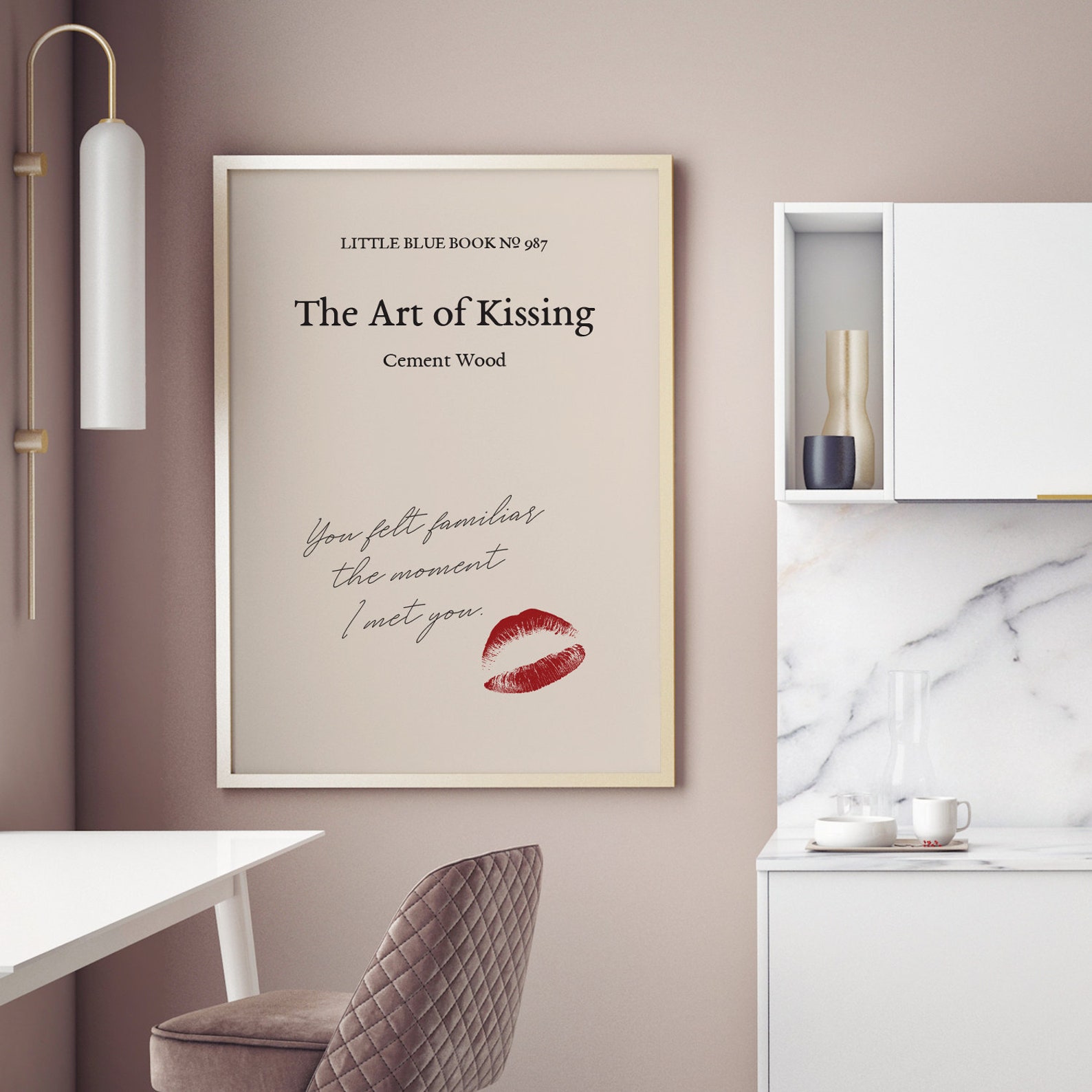 The Art of Kissing Book Inspired Printable Wall Art Book | Etsy