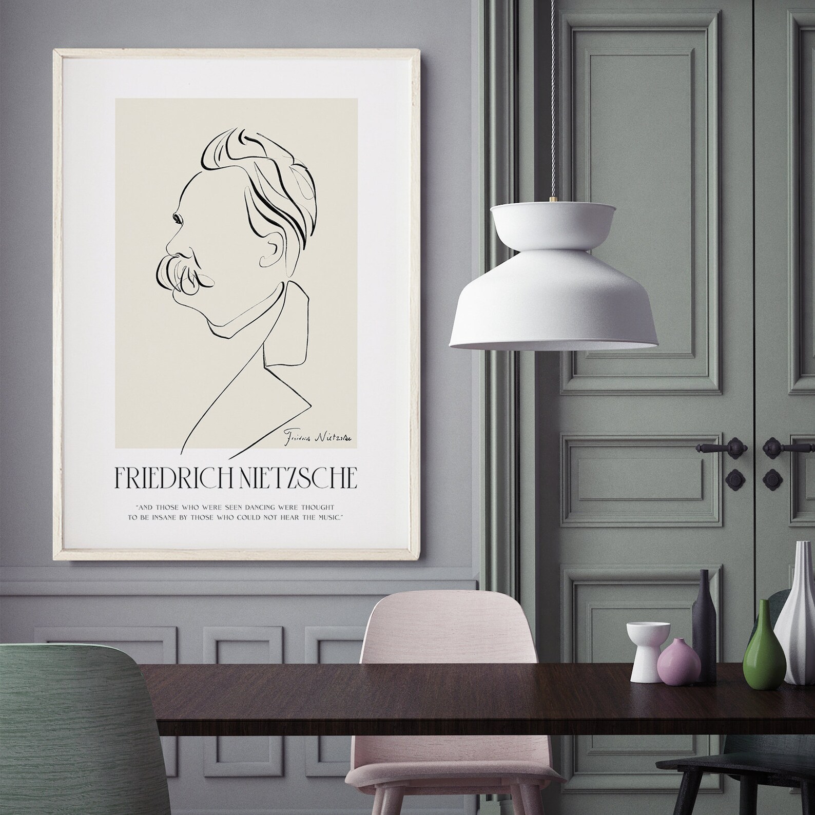 Friedrich Nietzsche Quote Printable Poster Philosophy Gift | Etsy