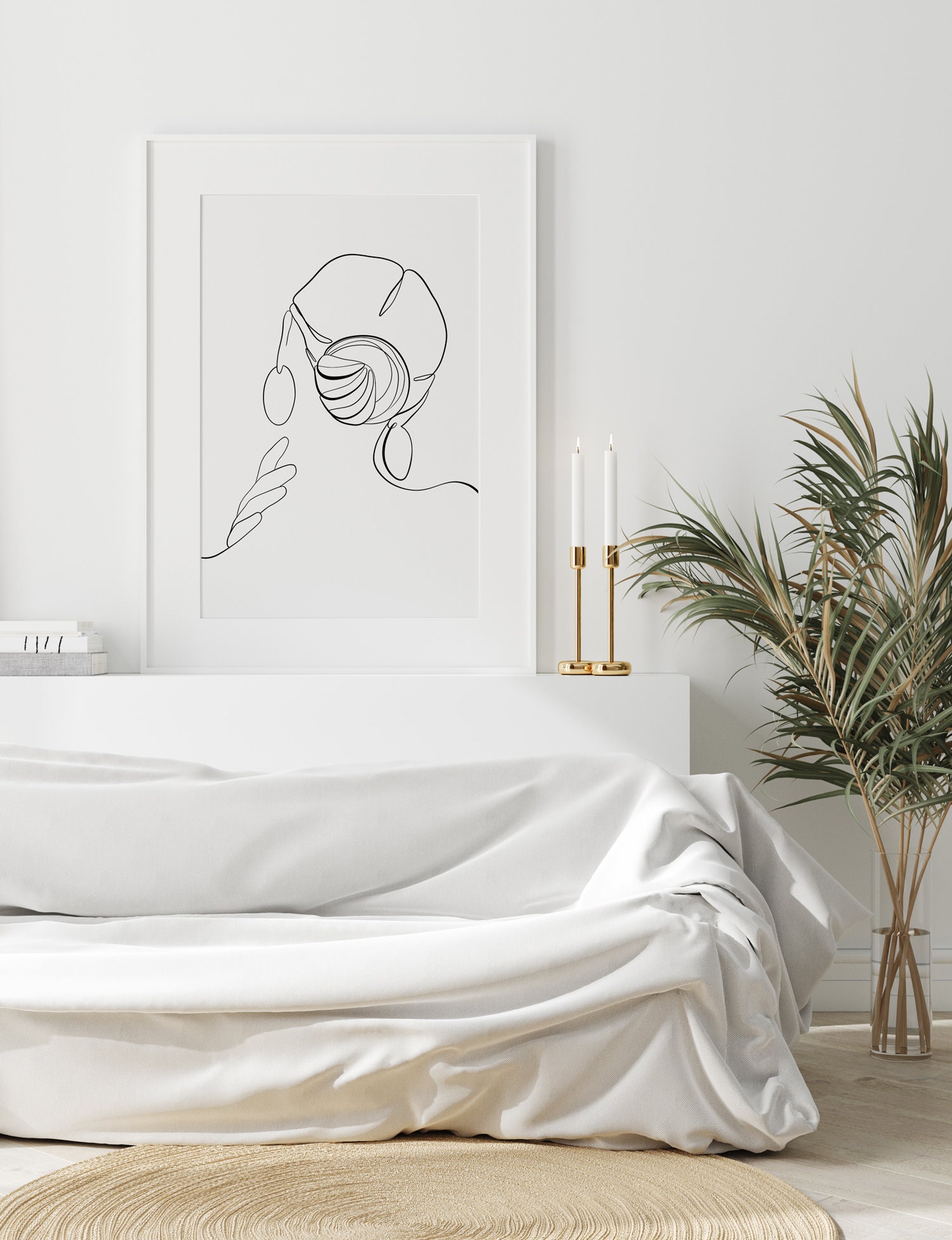 Woman Back Drawing Female Line Art One Line Art Printable | Etsy