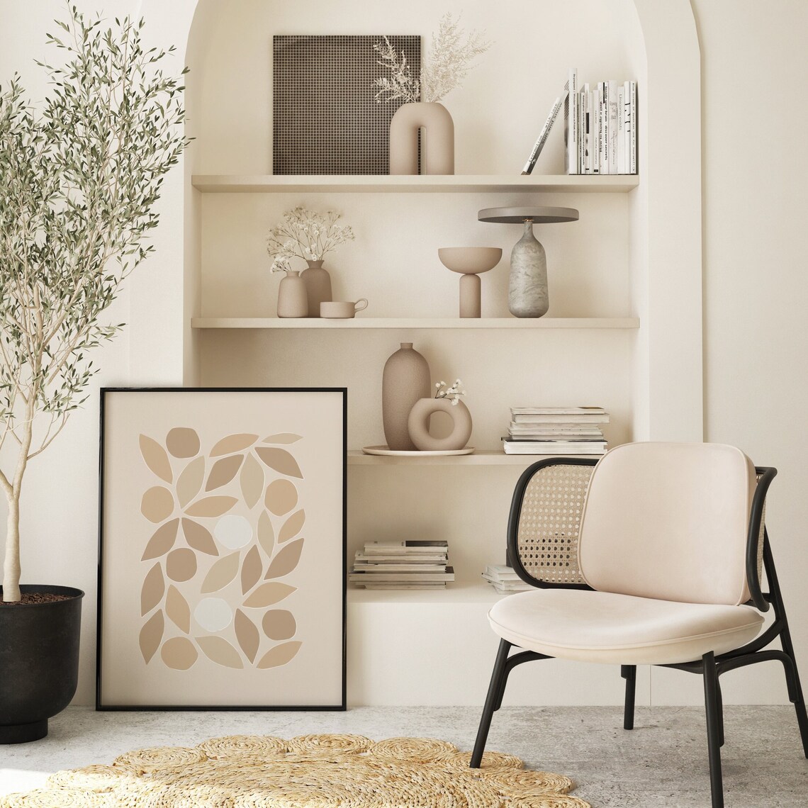 Abstract Shapes Art Neutral Printable Art Geometric Art - Etsy