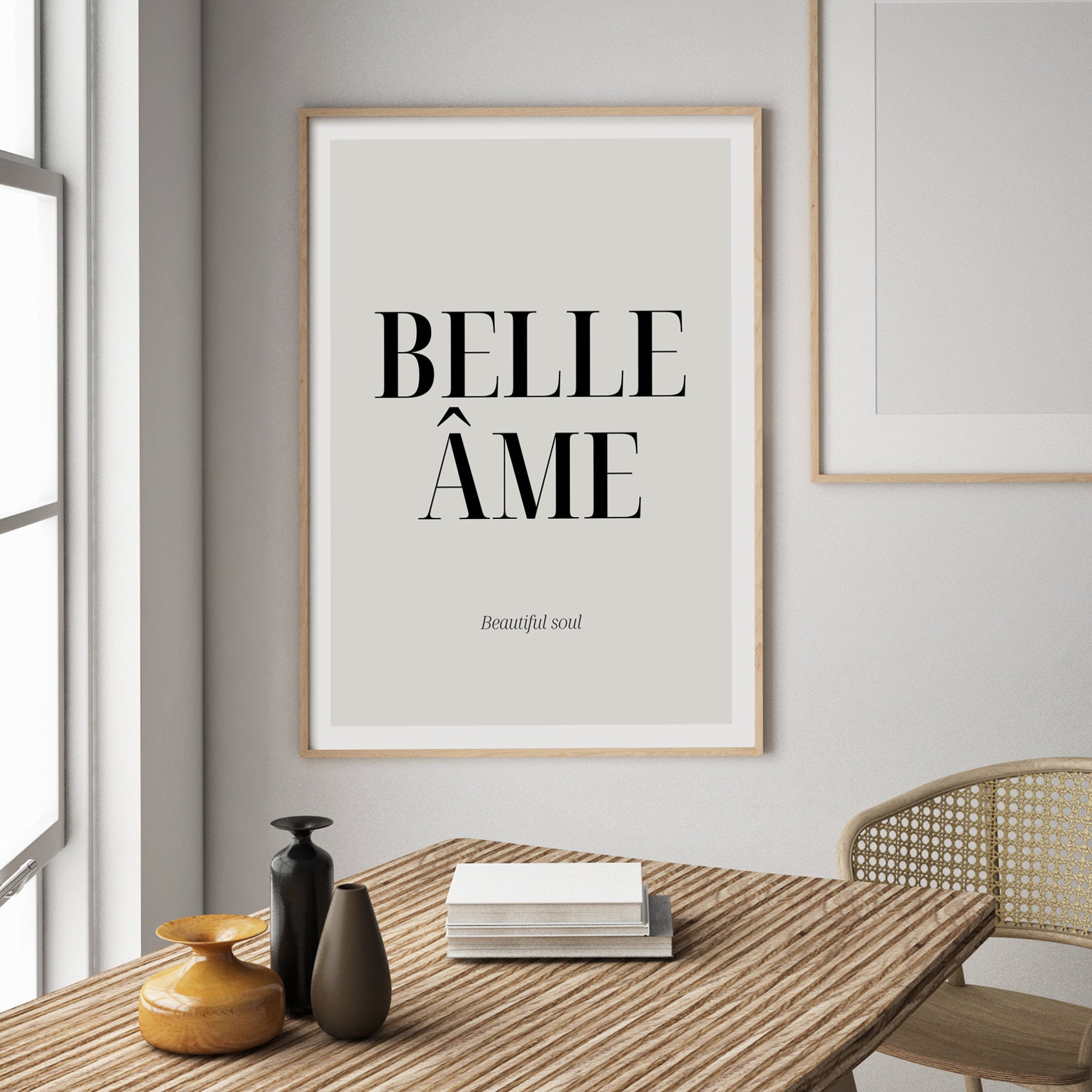 Belle Ame PRINTABLE Quote French Decor Definition Print | Etsy UK