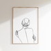 Woman Back Line Drawing, Printable Wall Art, Minimalist Art, Female Art ...