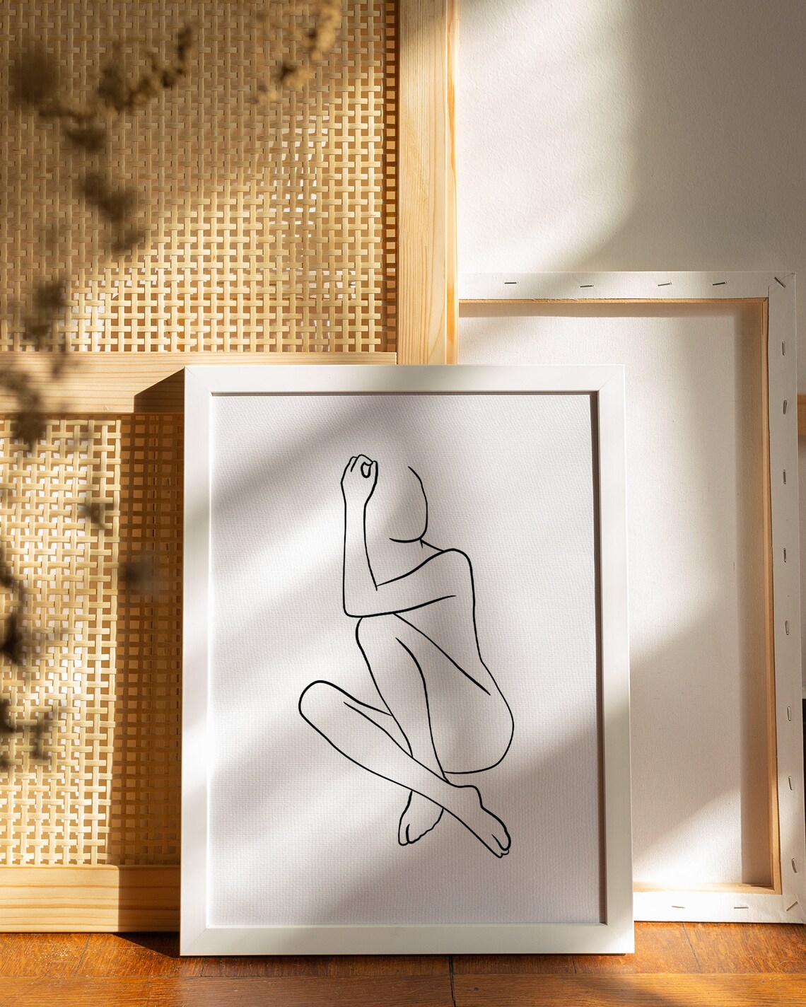 Line Drawing PRINTABLE Line Art Female Body Female Pose - Etsy