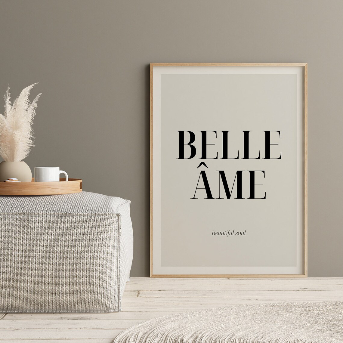 Belle Ame PRINTABLE Quote French Decor Definition Print | Etsy
