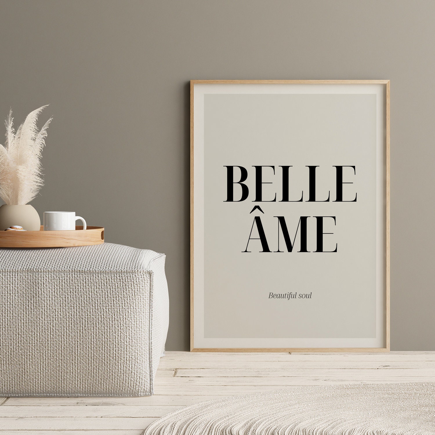 Belle Ame PRINTABLE Quote French Decor Definition Print | Etsy