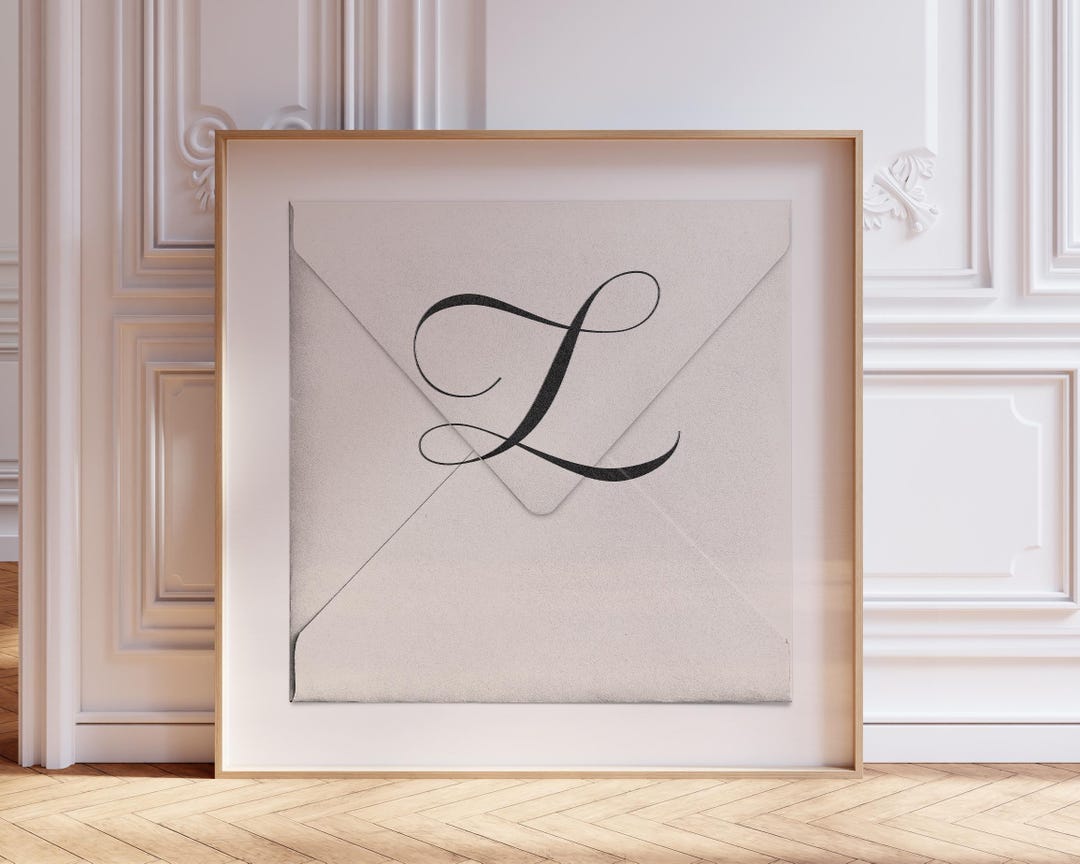 Capital Letter L Print, Printable Initial L, Monogram L, Personalised ...
