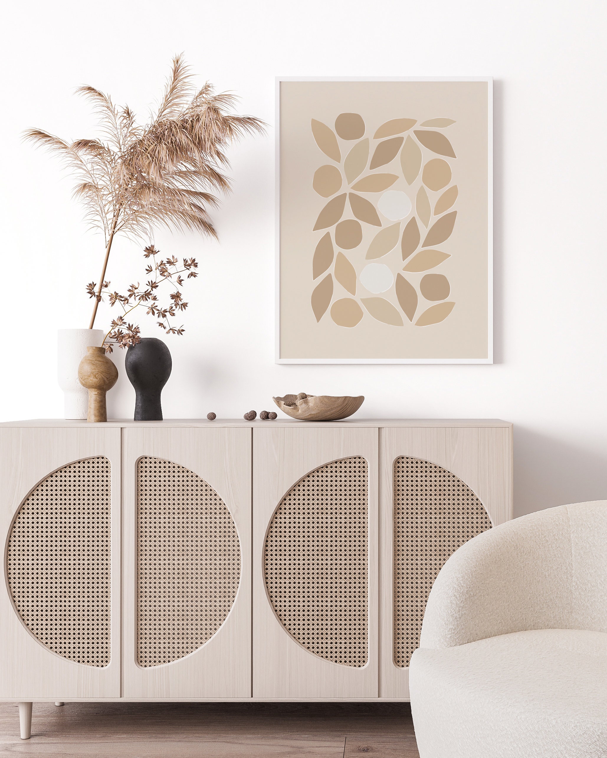 Abstract Shapes Art Neutral Printable Art Geometric Art - Etsy