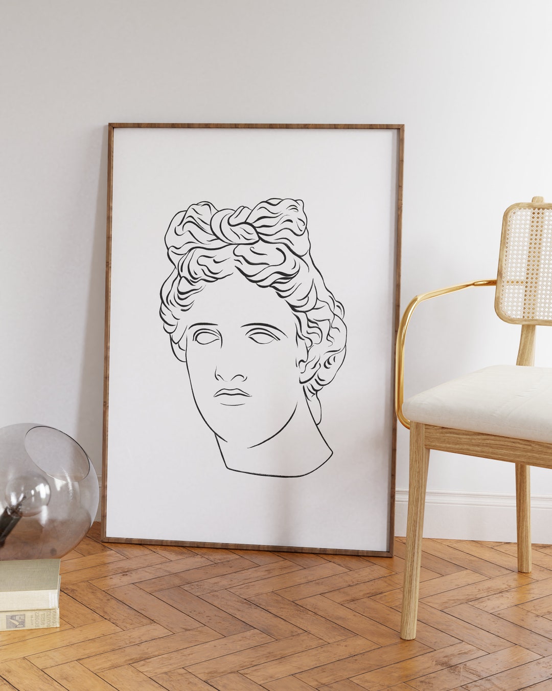 Apollo Statue Line Art Printable Sculpture Art Apollo Art - Etsy