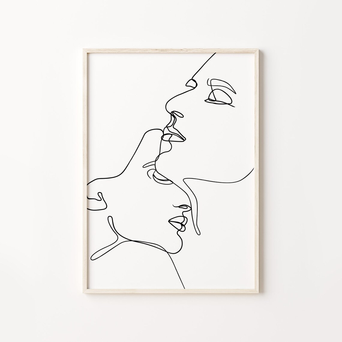 Couple Line Art PRINTABLE Line Drawing Print Couple | Etsy