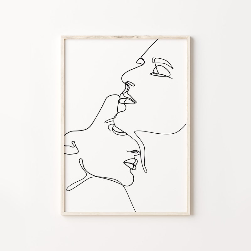Couple Line Art - Etsy