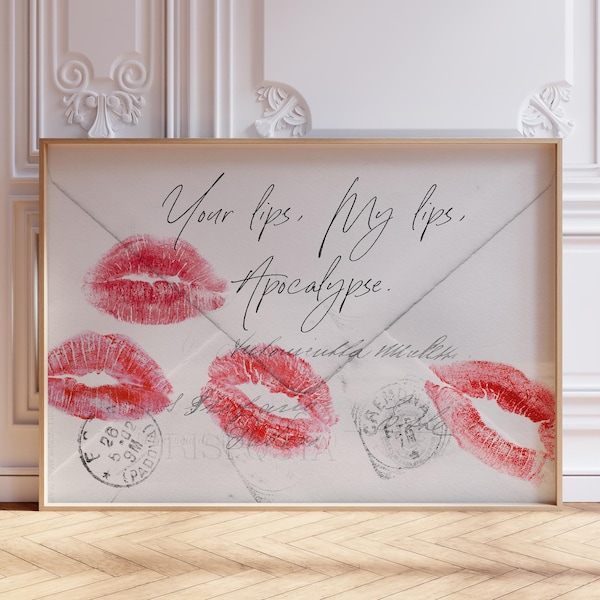 Lips Poster - Etsy