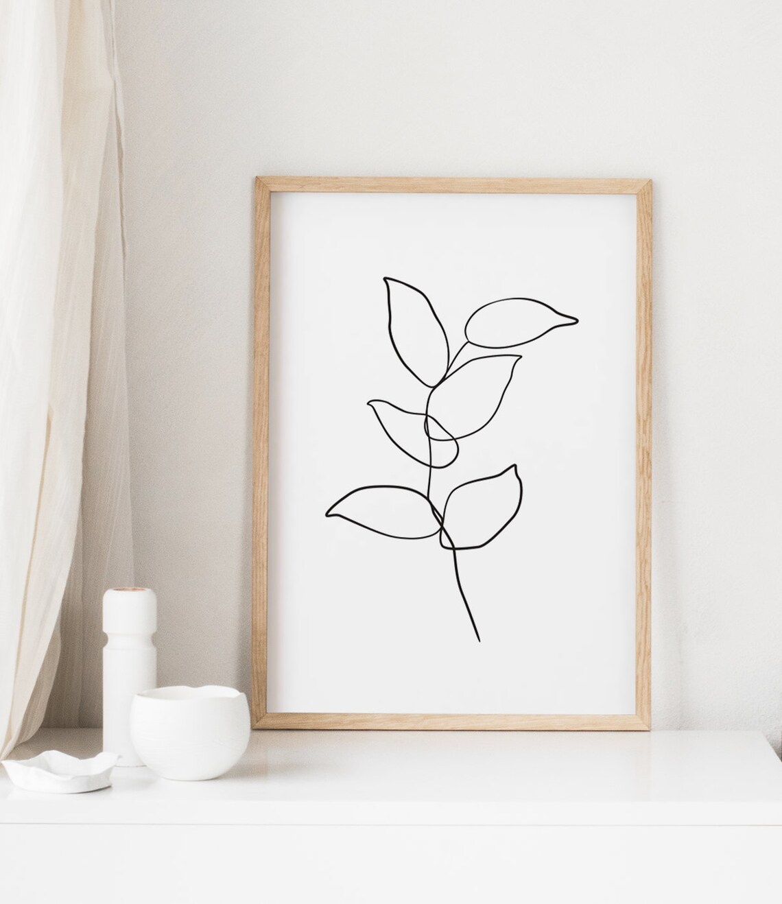 Printable Botanical Poster Botanical Line Drawing Minimalist | Etsy