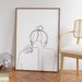 Woman Back Drawing Female Art Print One Line Art (Download Now) - Etsy