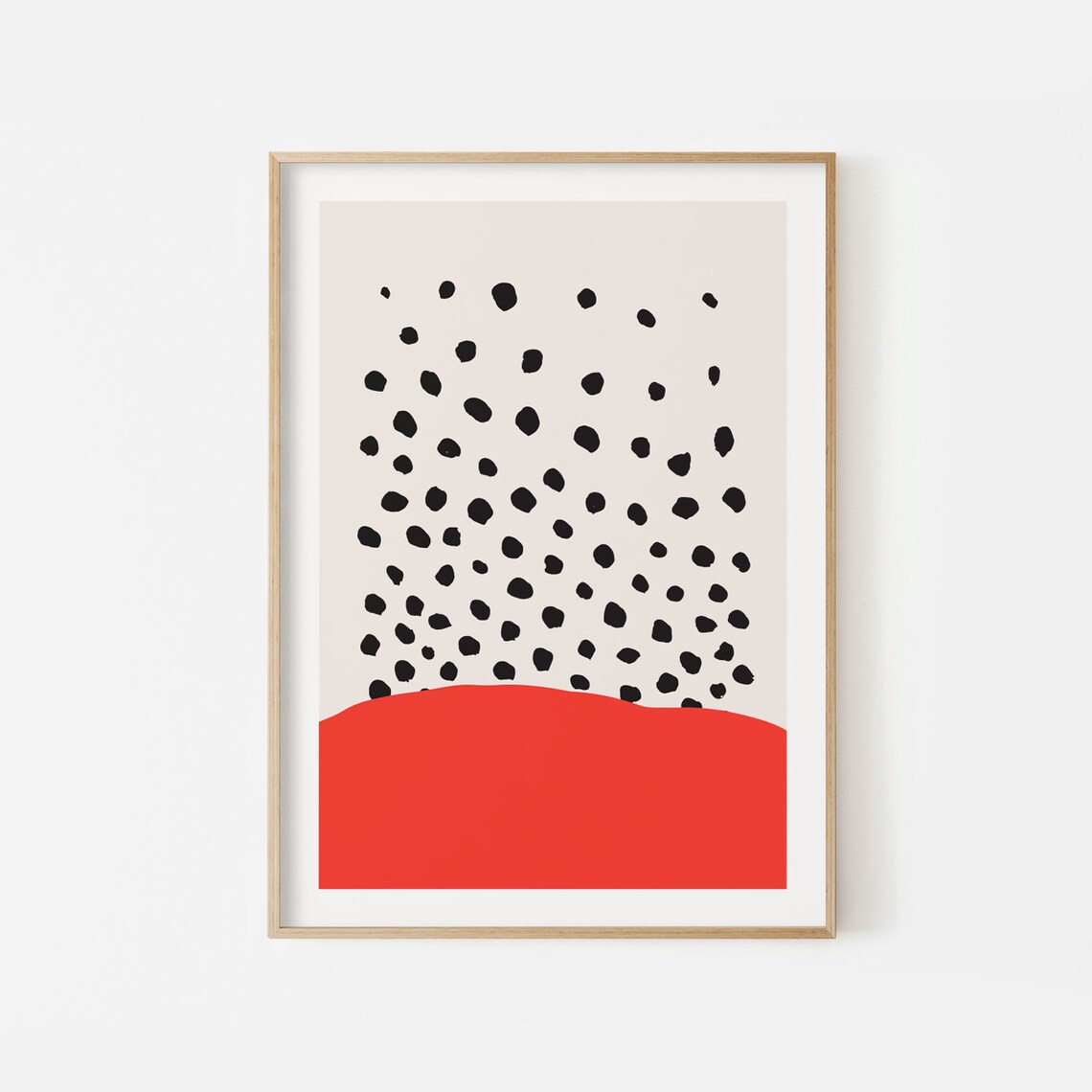 Abstract Art PRINTABLE Polka Dots Print Abstract Poster - Etsy