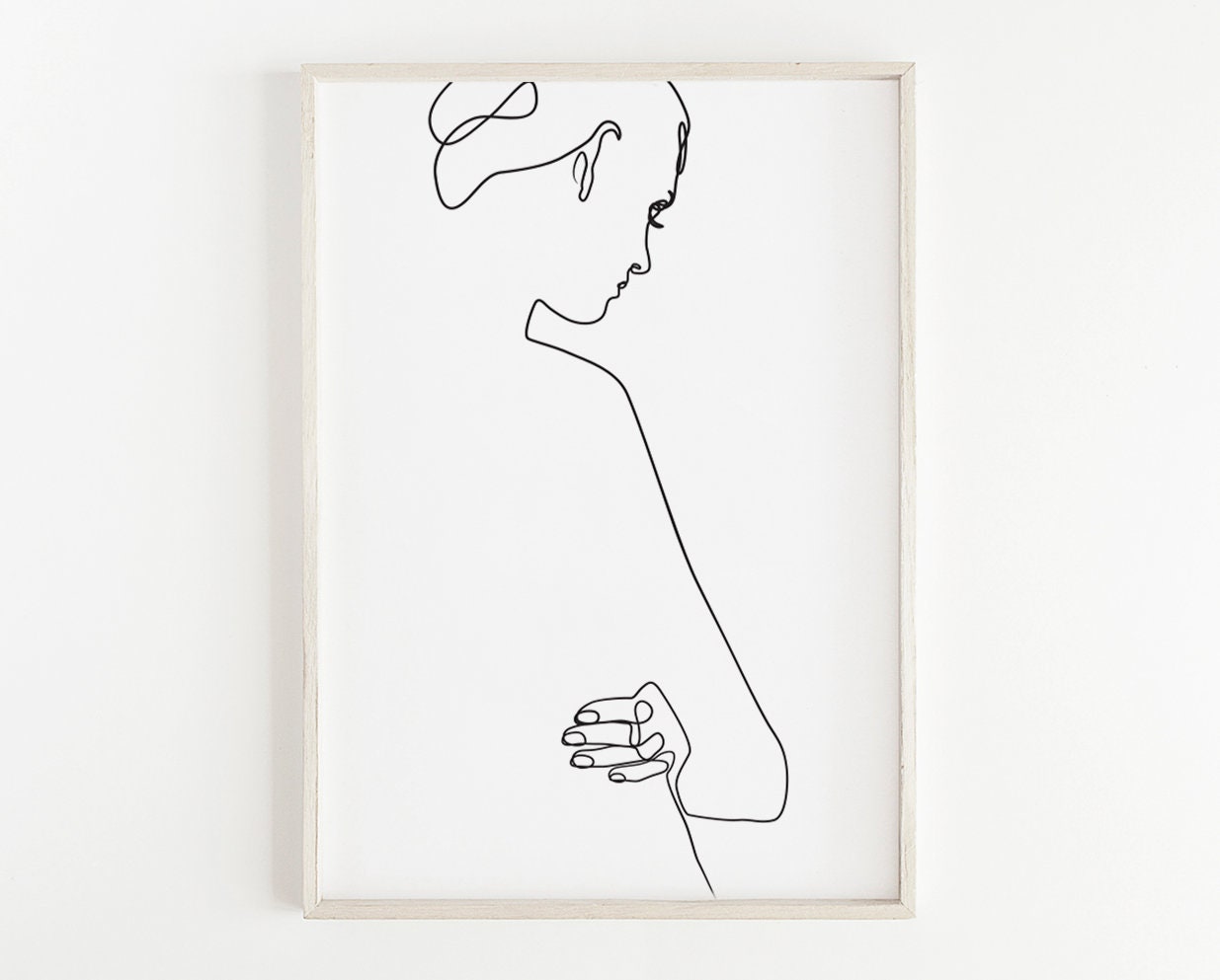 Single Line Female Silhouette PRINTABLE Female Form Poster | Etsy
