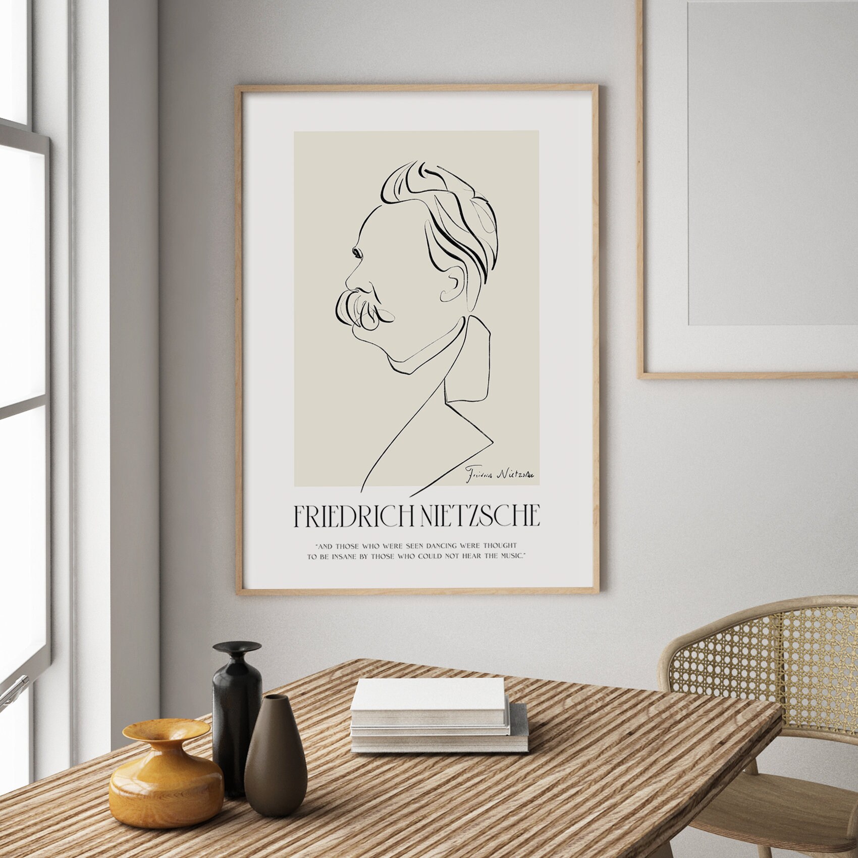 Friedrich Nietzsche Quote Printable Poster Philosophy Gift | Etsy