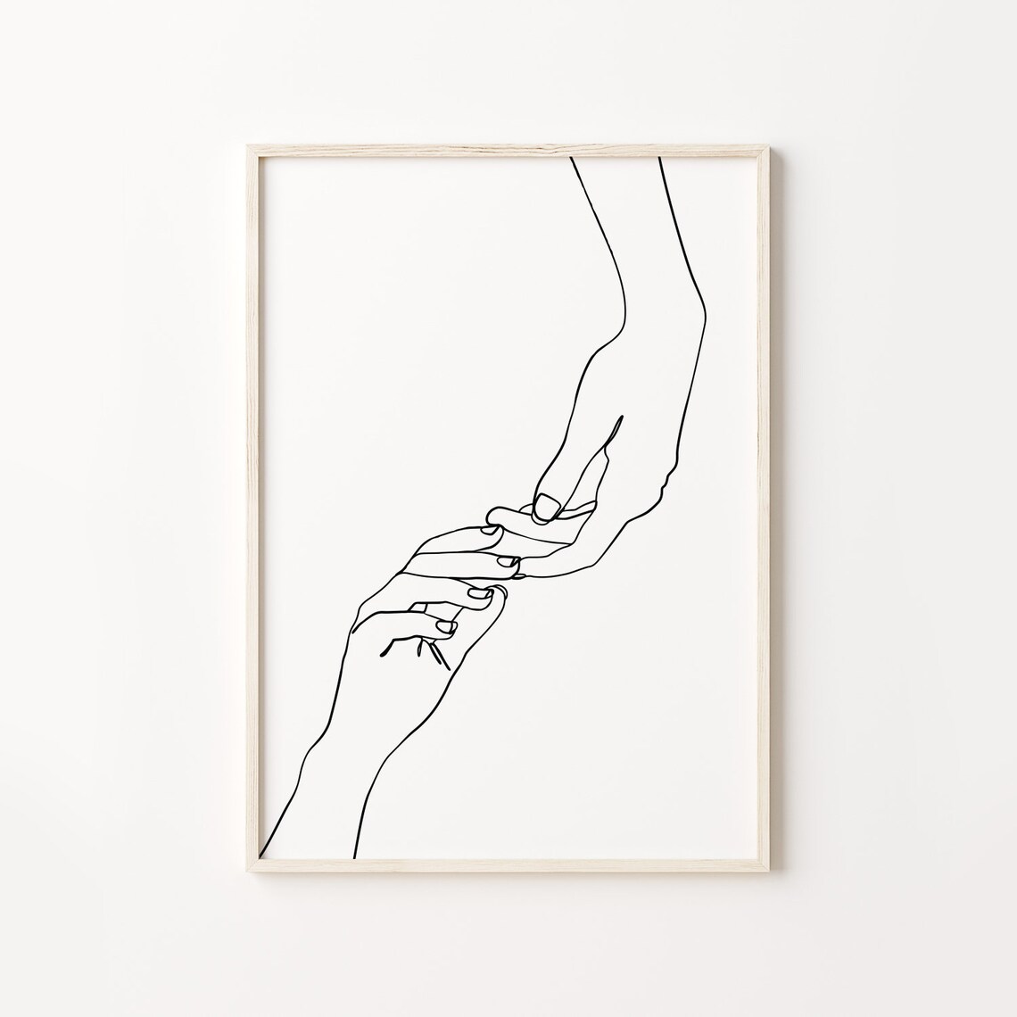 Woman Hands Print Printable Hands Line Art Abstract Hands | Etsy