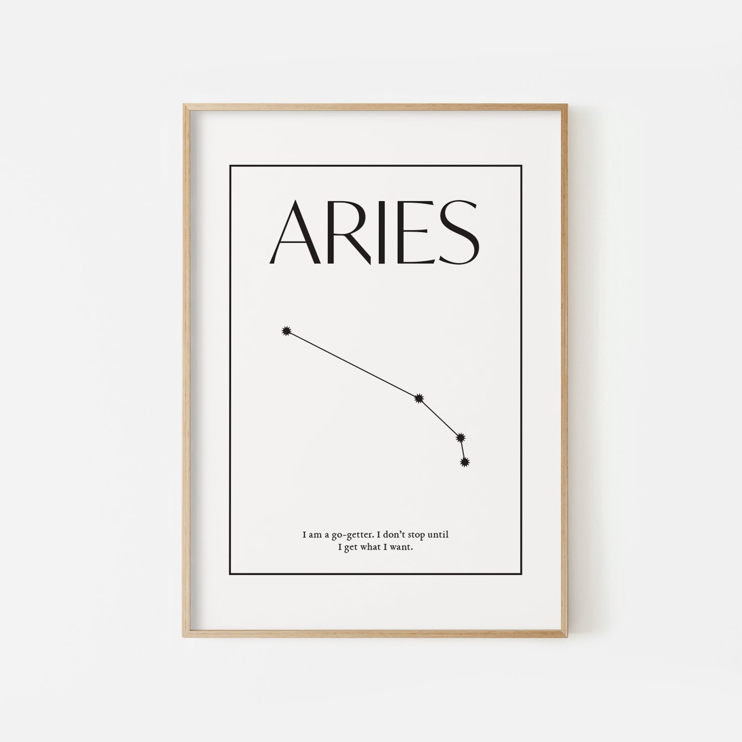 Aries Zodiac Sign Printable Poster Astrology Poster Aries - Etsy Canada