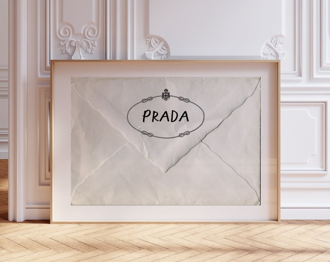Minimalist Fashion Envelope Art Print: Black and White, Retro Printable ...