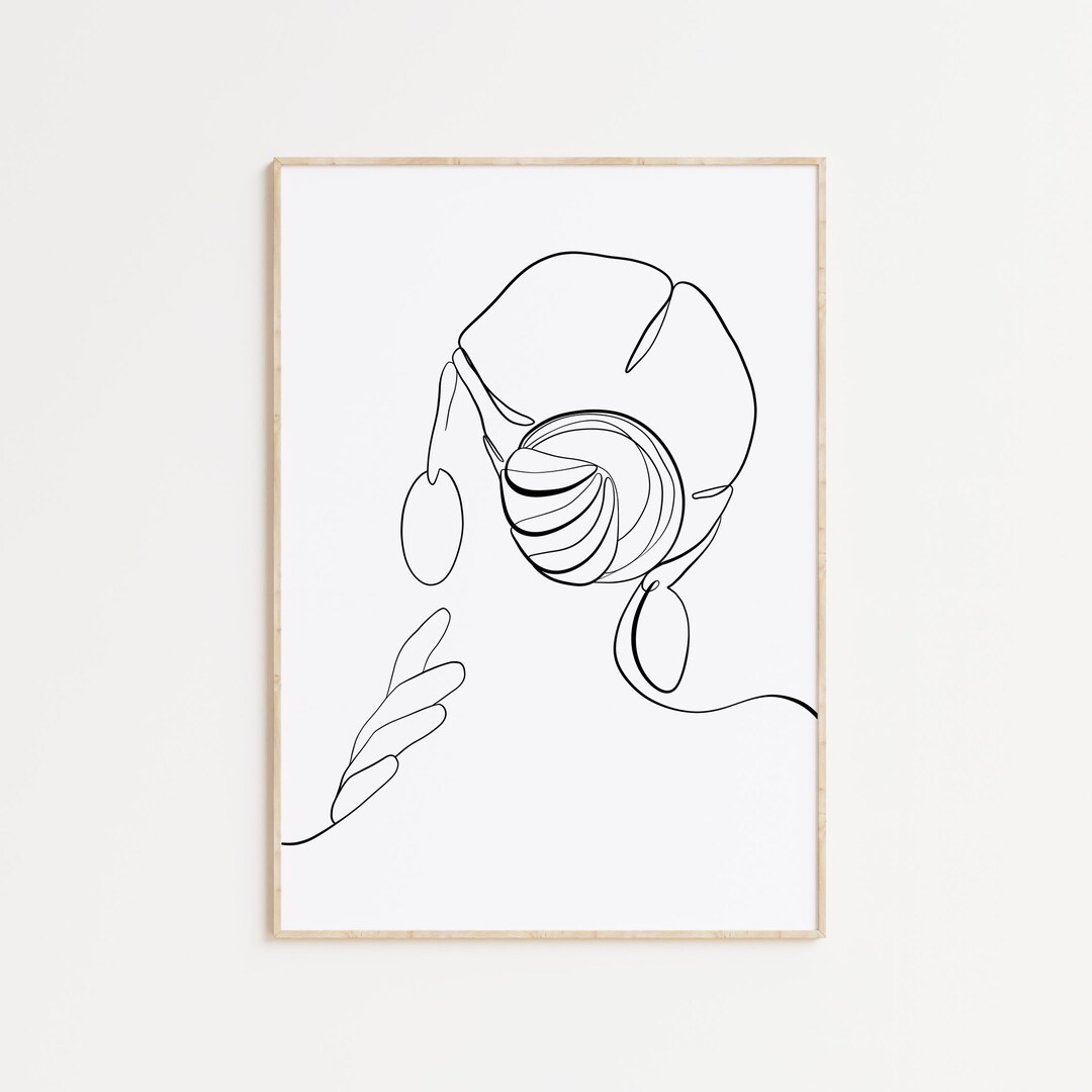 Woman Back Drawing Female Line Art One Line Art Printable - Etsy