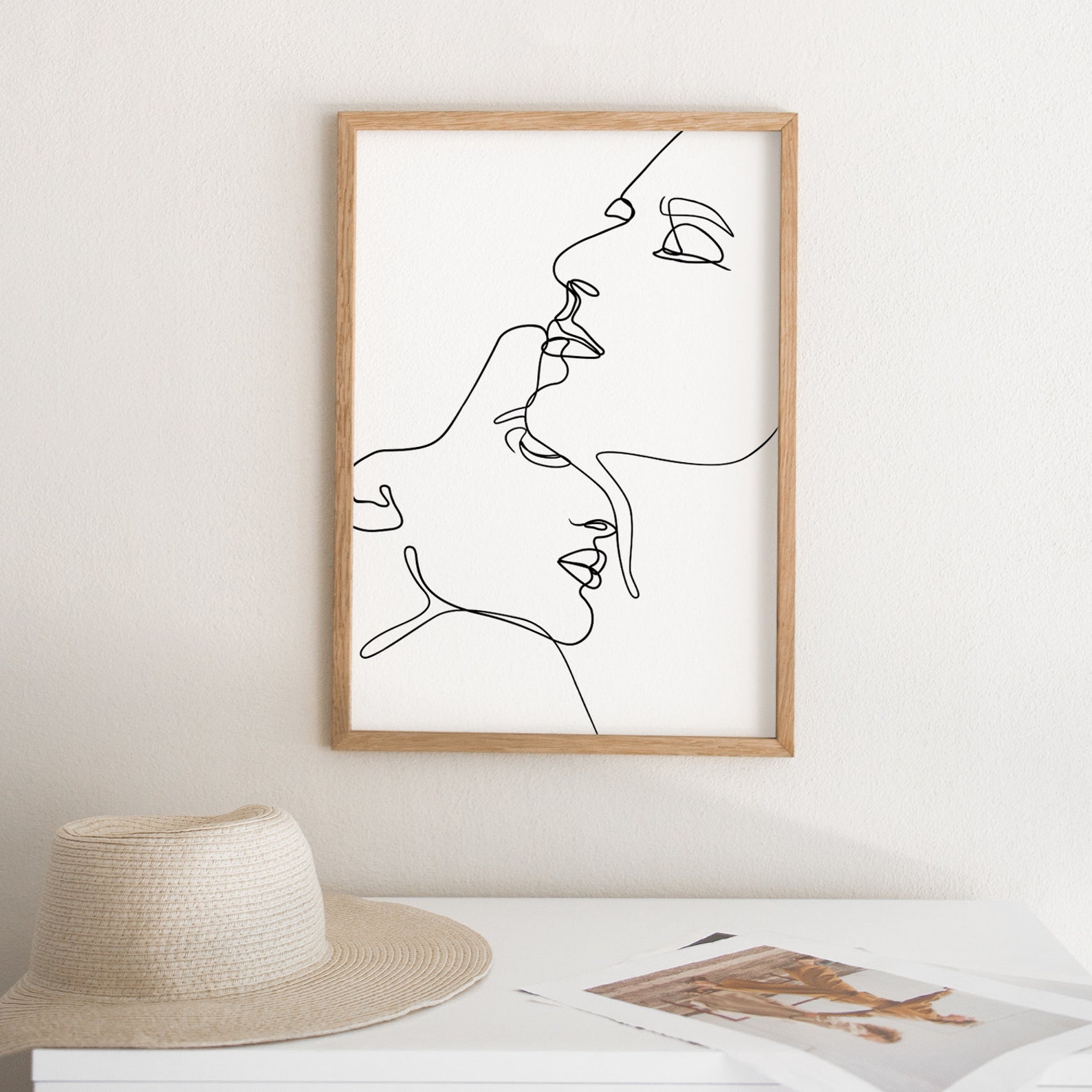 Couple Line Art PRINTABLE Line Drawing Print Couple | Etsy