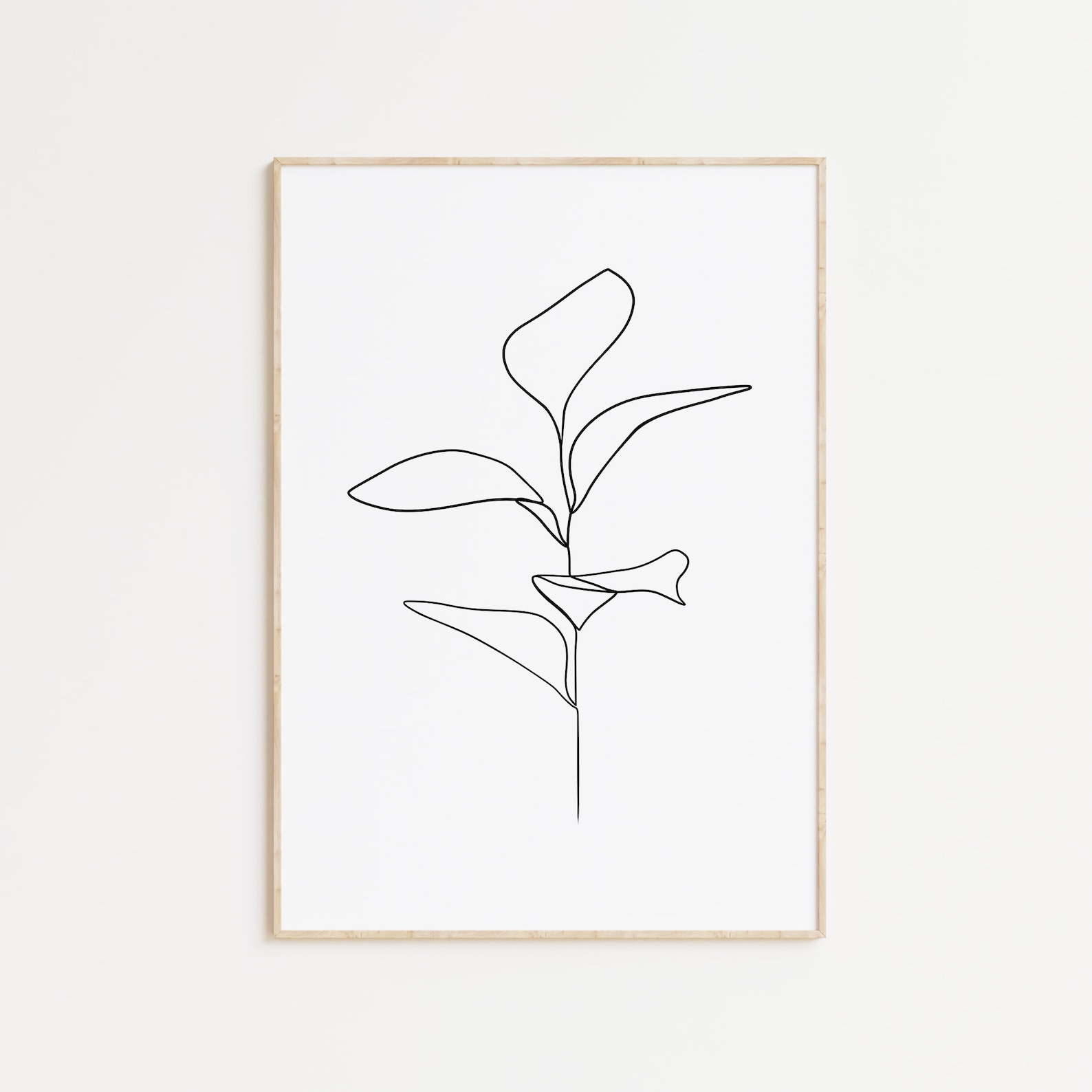 Minimal Plant Drawing Leaf Line Art Abstract Leaf Drawing - Etsy