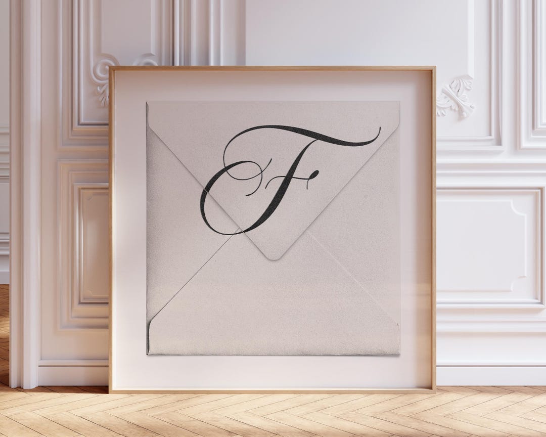 Letter F Print, Printable Letter, Alphabet Print, Initials Print ...