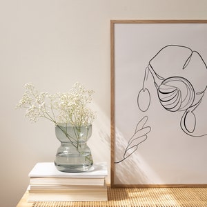 Woman Back Line Drawing Poster Female Line Art One Line Art - Etsy