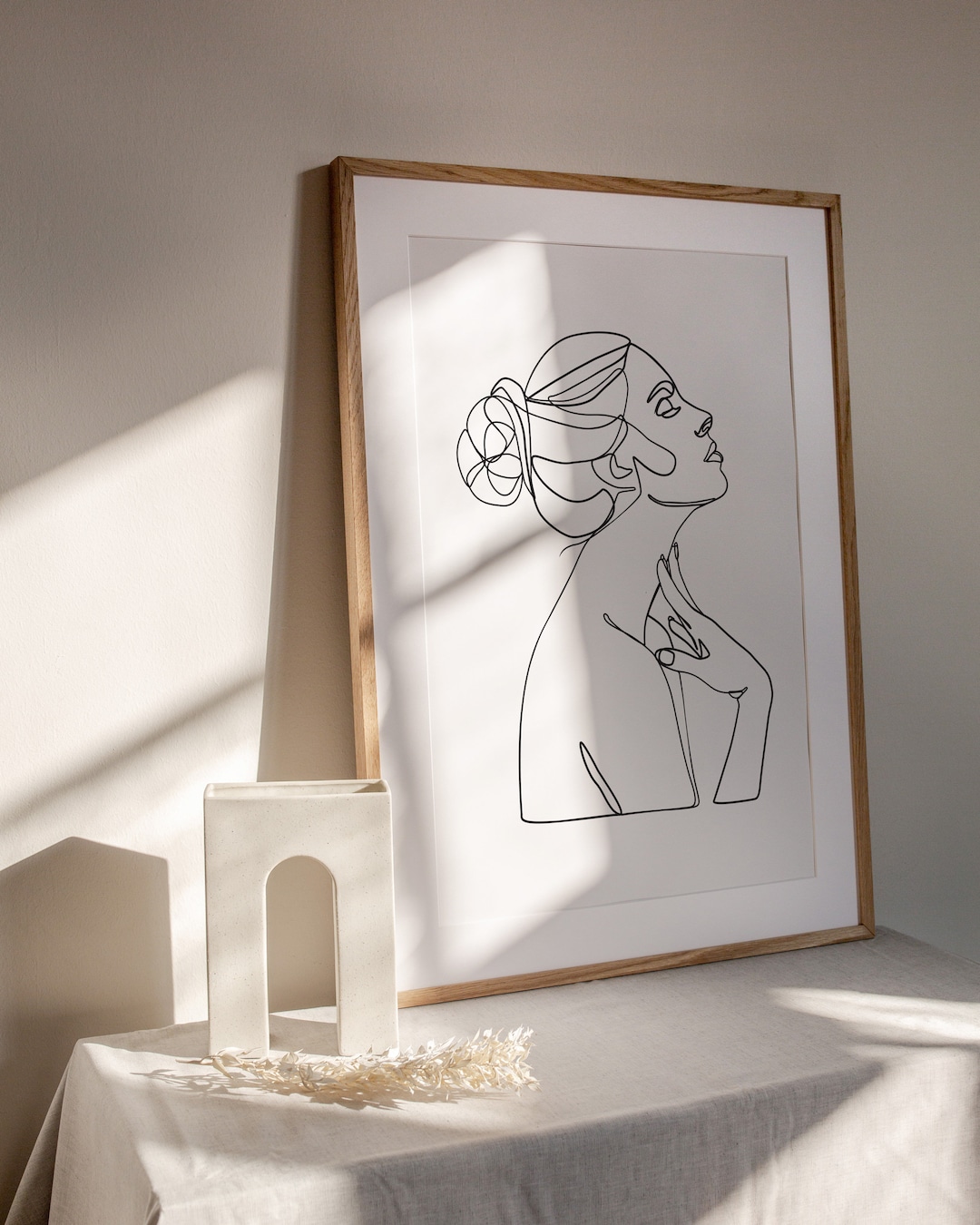 Abstract One Line Drawing, Woman Line Art, PRINTABLE Wall Art ...