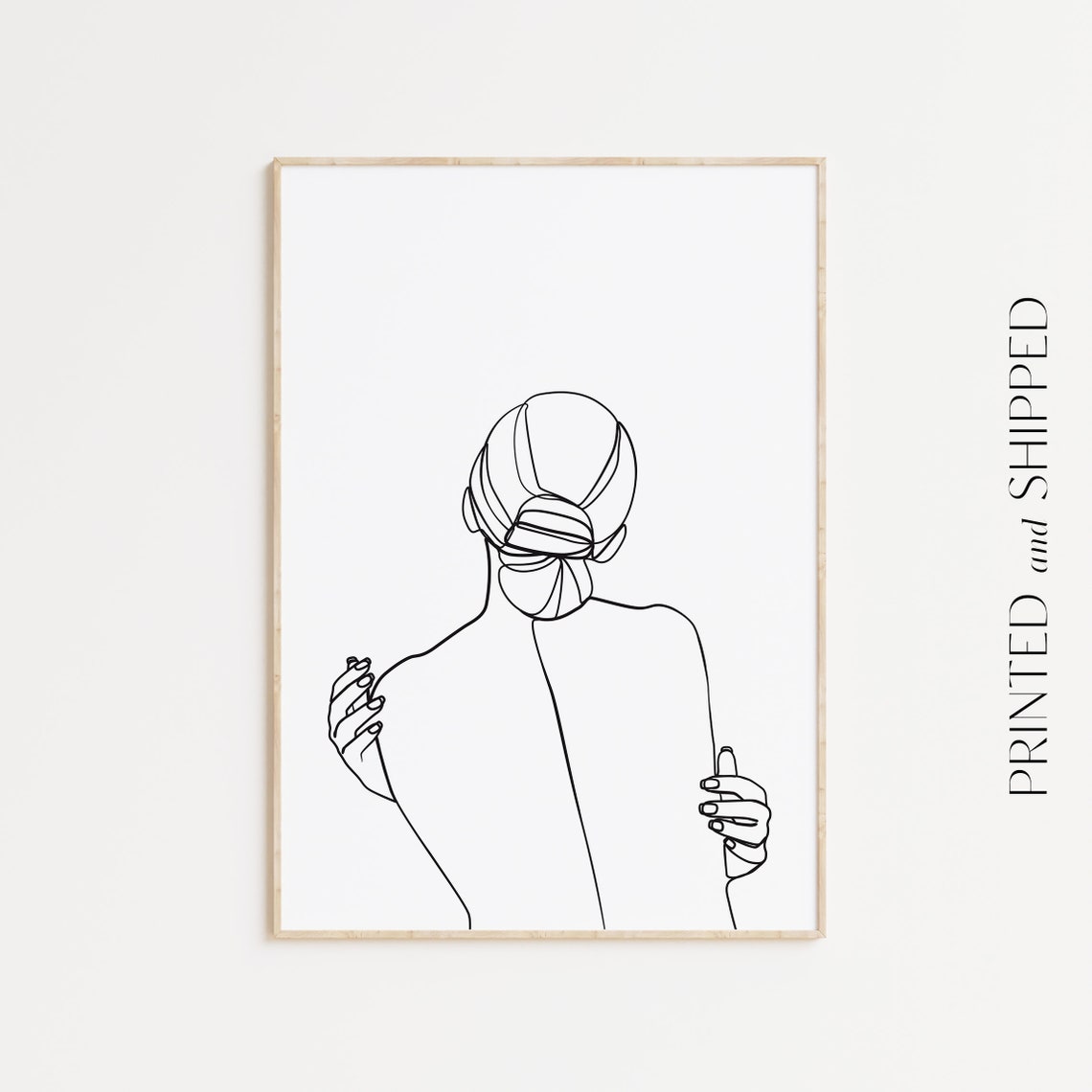 Woman Back Drawing Poster Female Back Sketch Minimalist Art - Etsy