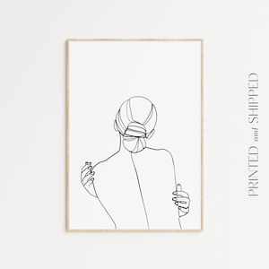 Woman Back Drawing Poster, Female Back Sketch, Minimalist Art, Female ...