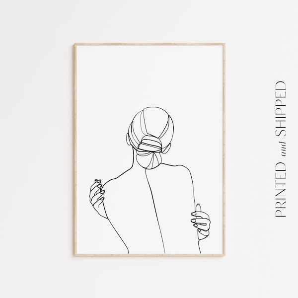 Women From Behind Line Art - Etsy