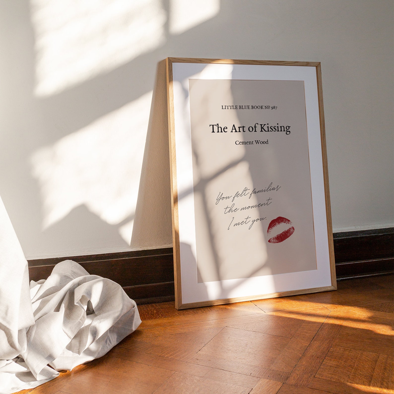 The Art of Kissing Book Inspired Printable Wall Art Book | Etsy