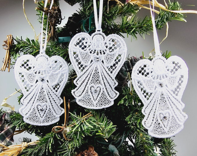 Lace Angel Ornament - Etsy